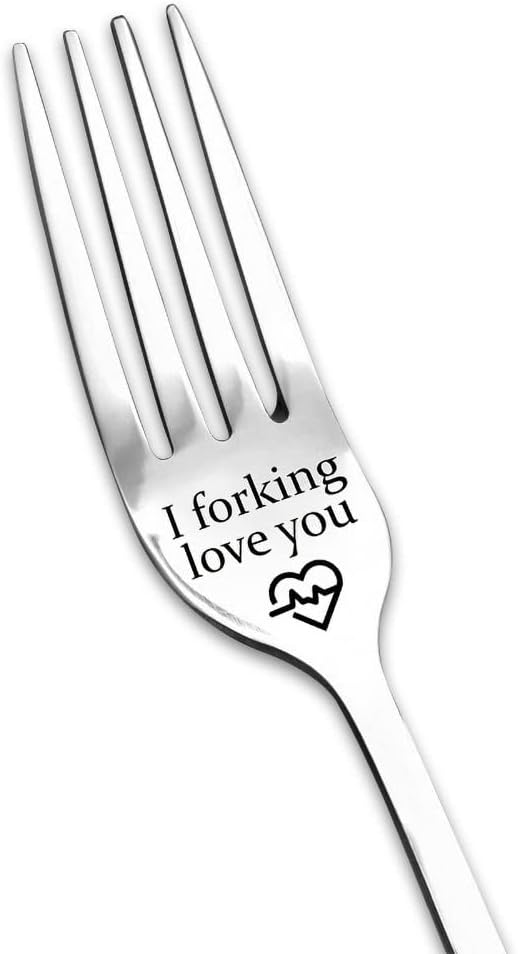 Amazon.com: I Forking Love You Fork Gifts for Him Her Couples Gifts for ...