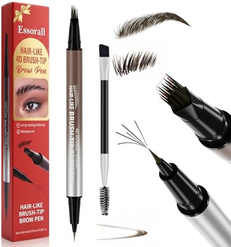 Amazon.com : Eyebrow Pencil for Women, 2-in-1 Microblading Eyebrow Pen ...