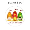 Jai Jagannath Ji Self Adhesive PVC Hindu Waterproof Stickers for Pooja ...