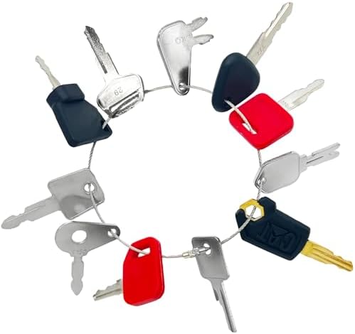 Amazon.com: 12Pcs Forklift Key Master Set for Hyster Crown Yale Cat ...