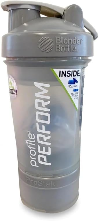 Amazon.com: 21oz Protein Shaker Bottle with Powder Storage Container ...