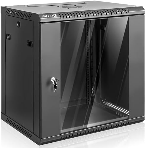 Amazon.com: NavePoint 12U Server Rack Enclosure with Glass Door ...