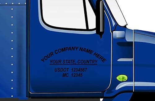 Amazon.com: Custom Truck Decal Set of 2 Custom US DOT Trucking Sticker ...