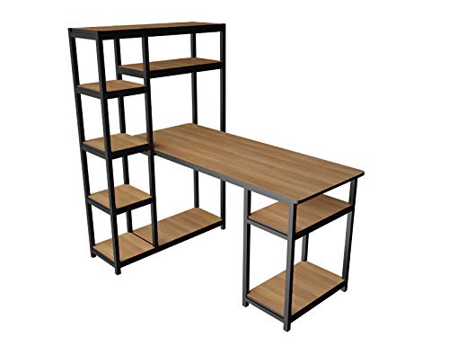 Loha Designs Metal and Wood Study Table 5 x 2 Ft PLPB Table Top with ...