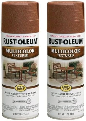Rust-Oleum 239122 Stops Rust Multi-Color Textured Spray Paint, 12 Ounce ...