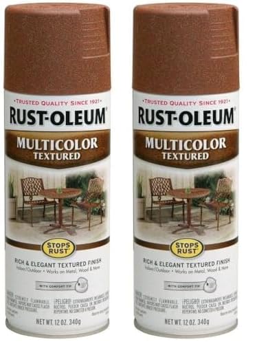 Rust-Oleum 239122 Stops Rust Multi-Color Textured Spray Paint, 12 Ounce ...
