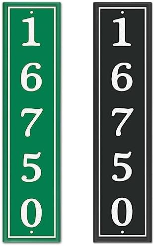 Amazon.com: Personalized Reflective Address Plaque, Custom Aluminum ...