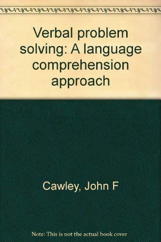 Verbal problem solving: A language comprehension approach | Amazon.com.br