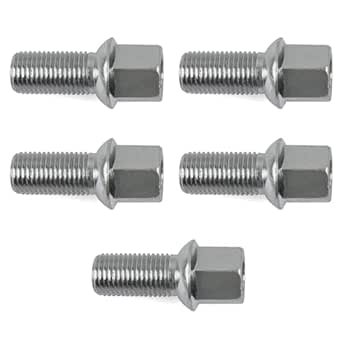 ROBUST 5 Pcs Standart Wheel Nut Stud Bolt 17mm Hex M14x1.5 27mm for ...