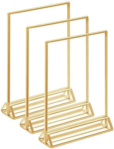 Lowats Présentoir de Table A6 Pack de 3 Porte-Numéros de Table avec ...