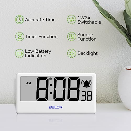 Snapklik.com : WiFi Alarm Clock,Large Display Internet Time, Auto Sync ...