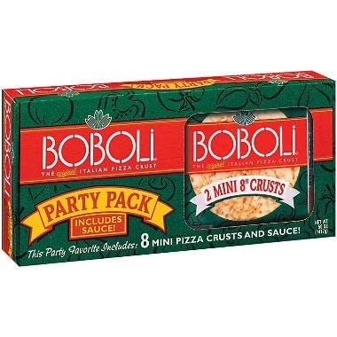 Amazon.com: Boboli Party Pack, Mini Pizza Crust Includes Sauce 8 ct. By ...