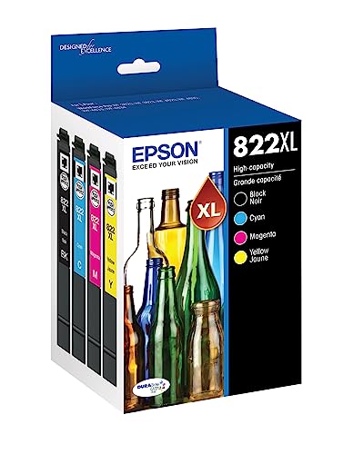 Epson 822 DURABrite Ultra Ink High Capacity Black & Color Cartridge ...