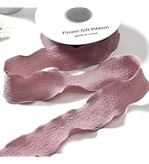 Amazon.com: CABODYALS 10 Yards Pleated Ribbon Trim Pink Vintage Satin ...
