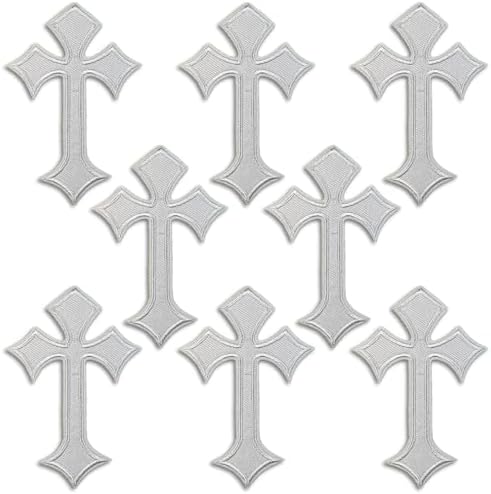 Amazon.com: Cross Patches Iron On Cross Embroidery Applique Patch, DIY Decor Patches for ...