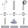 Shower Shut Off Valve Shower Head Flow Restrictor Shower Flow Control ...