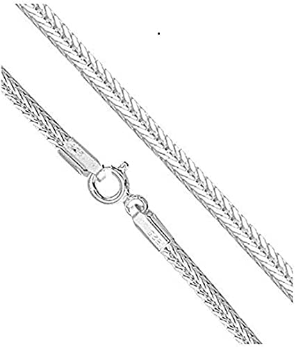 Buy JSAJ CHAIN STERLING SILVER FOX CHAIN 16 INCHES LENGTH SOFT FLEXIBLE ...