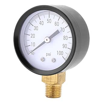 MIPPO Manometer, 5cm Dial Plate Mini Pressure Gauge Easy Readings for ...