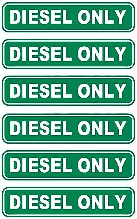 Amazon.com - XTRAYXRAY Diesel Only Sign Sticker Safety Label Vinyl ...