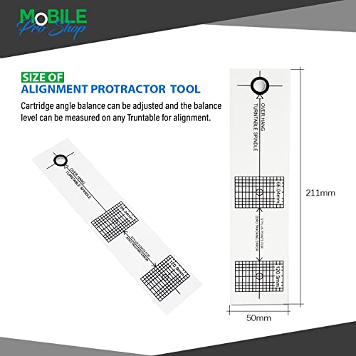 Snapklik.com : Turntable Azimuth Cartridge Alignment Protractor Set ...