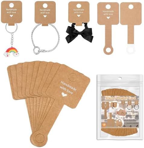 50 Pcs Jewellery Display Cards - Necklace, Bracelet, Keyring Display ...