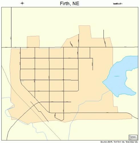 Amazon.com: Large Street & Road Map of Firth, Nebraska NE - Printed ...