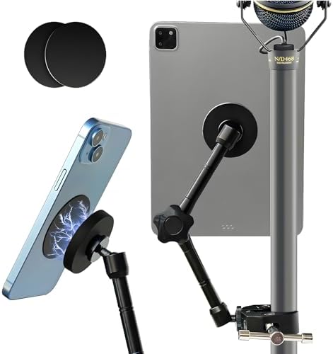 Amazon.com: Magnetic Tablet Holder for Mic Stand, Full Metal Phone ...
