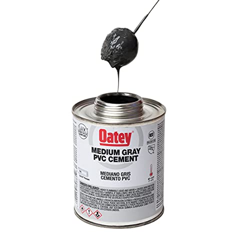 Snapklik.com : 16 Oz 30885 PVC Medium Cement, Gray, 16-Ounce, Color