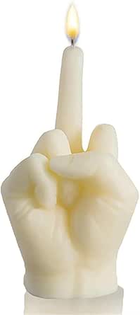 THEPOS 2Pcs Middle Finger Shaped Model Scented Candles Funny Quirky ...