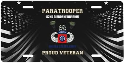 Amazon.com: Proud Paratrooper Veteran 82nd Airborne Division Aluminum ...