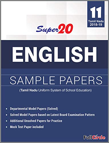 Super 20 English Sample Papers Class 11th Tamil Nadu 2018-19 : Esther ...