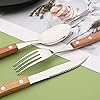 Amazon.com | Uniturcky Dinner Knives Set of 8-8.15 inches Wooden ...