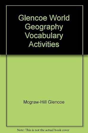 Glencoe World Geography Vocabulary Activities: Mcgraw-Hill Glencoe ...