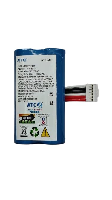 KP ATC - A8 POS Terminal Battery for Ingenico A8 Ld18650h-1Li-ion ...