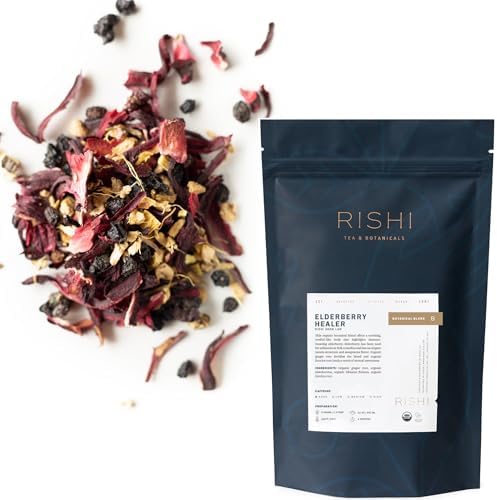 Amazon.com : Rishi Tea Elderberry Healer Herbal Tea - Organic, Caffeine ...