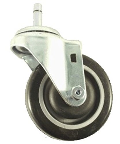 5" Friction Grip Ring Stem Swivel Caster, Poly Wheel, 300 lb. Capacity ...