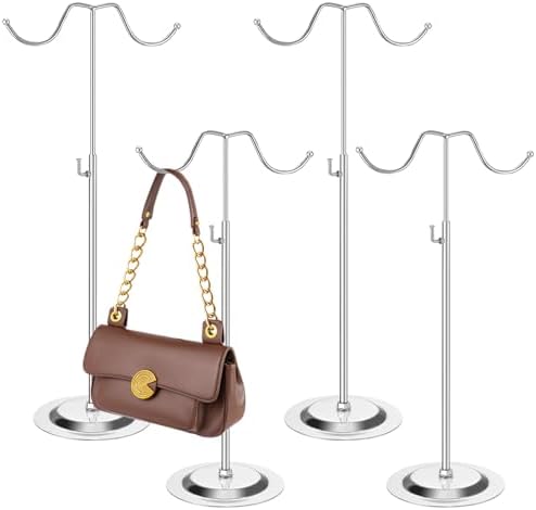 Amazon.com: Sgran 4 Pcs Purse Display Stand, Adjustable Height Purse ...