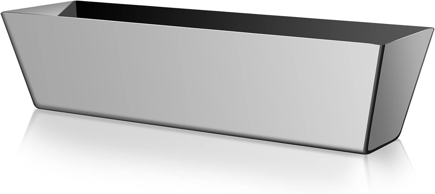 xinfedi Drywall Pan Mud, 12” Stainless Steel Watertight Reinforced Mud ...