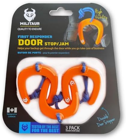 Amazon.com: MILITAUR First Responder Door Jam/Stop (3 Pack) – Glow-in ...