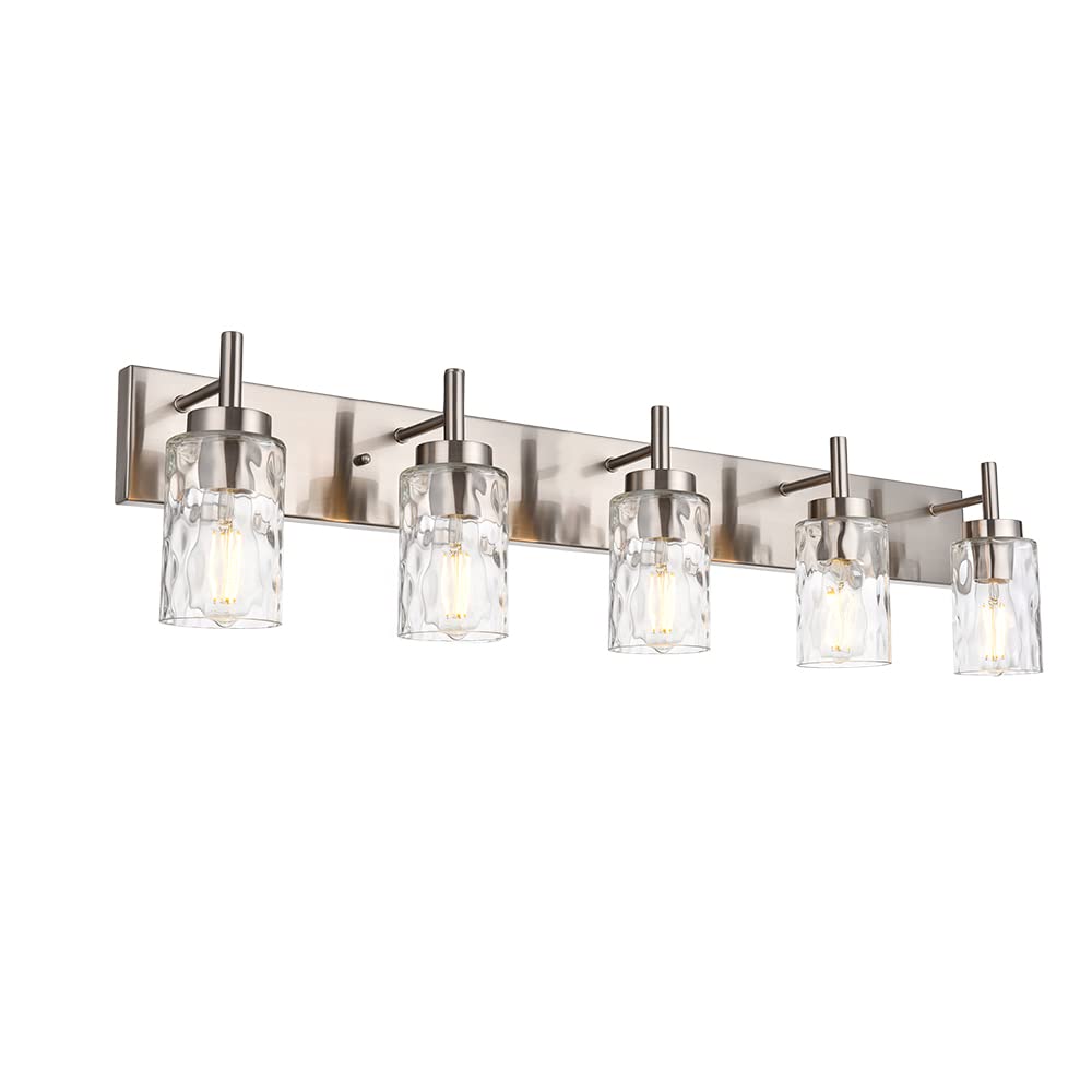 BONLICHT Transitional Vanity Lighting Fixtures Brushed Nickel with ...