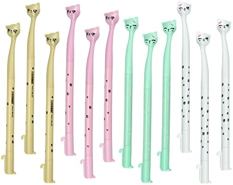 Cute Cat 0.38 mm Gel Ink Rollerball Pens Novelty Pens for Birthday Gift ...
