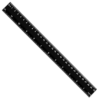 Metal Ruler Black Metal Rulers 30cm 12 inch Stainless Steel Ruler Long ...