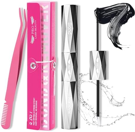 Amazon.com: Lash Bond and Remover with Lash Tweezers 2 in 1 Cluster ...