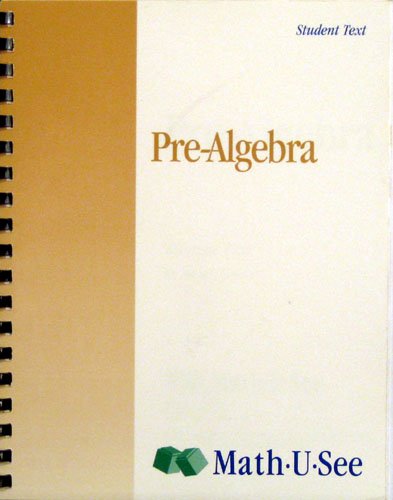 Math-U-See Pre-Algebra Student Text: Miriam Homer: Amazon.com: Books
