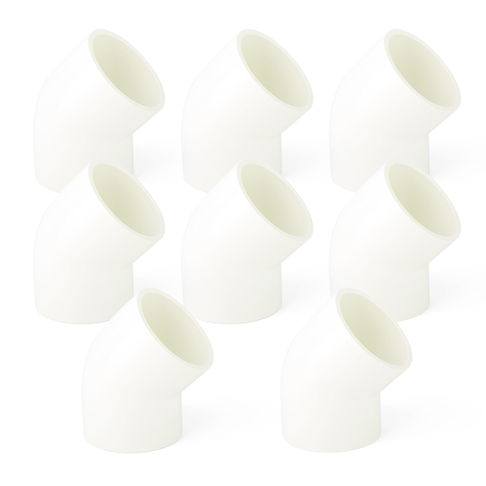 Snapklik.com : GASHER 4PCS PVC Pipe Fitting 2 PVC 45 Degree Elbow