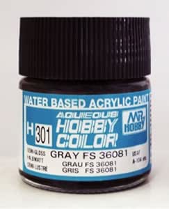 MR HOBBY GUNZE AQUEOUS COLOR ACRYLIC H301 GRAY FS 36081 NEW MODEL KIT ...