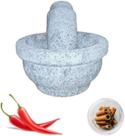 Buy Lakshmi HandyCrafts Stone Mortar and Pestle Set 10 Inch – Natural ...