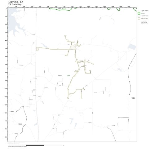 Zip Code Wall Map Of Domino Tx Zip Code Map | Desertcart INDIA
