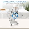 Amazon.com: TEMPWARE 9 inch Floor Fan, 3-Speed Portable Metal Fan with ...