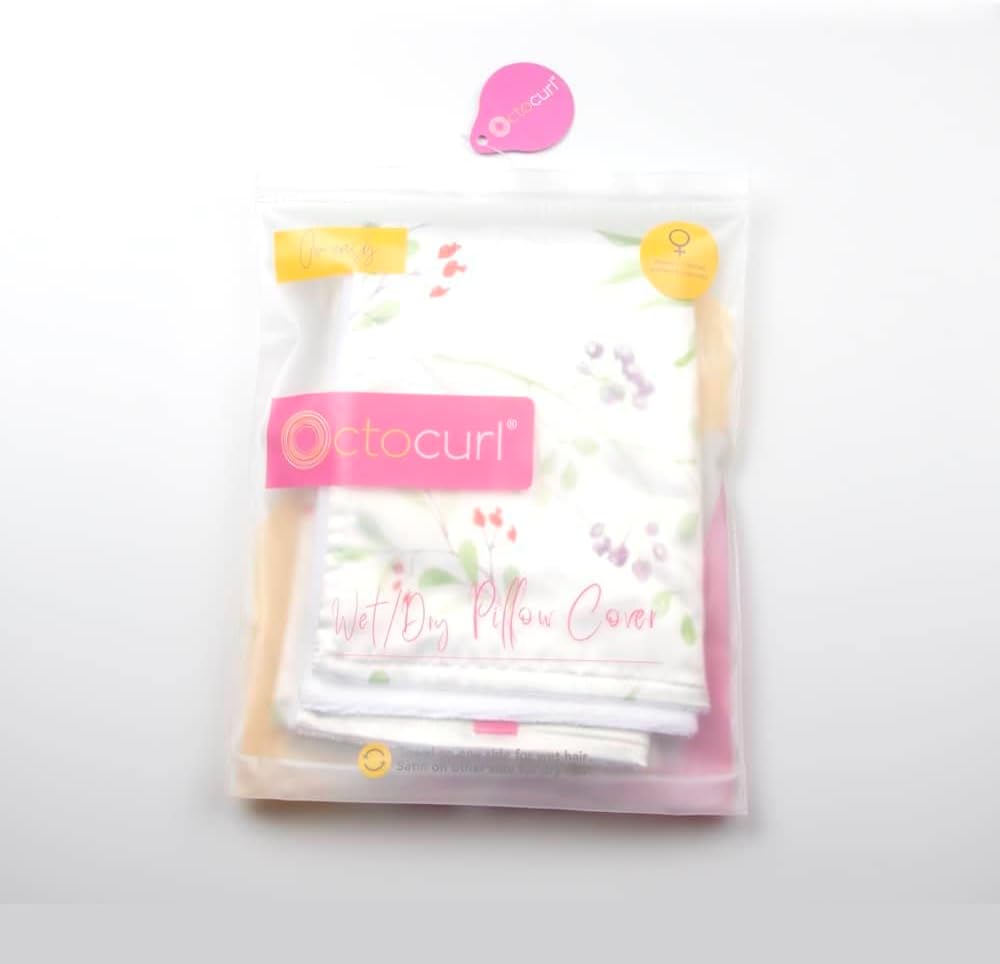 Octocurl Funda de almohada de satén reversible a absorbente de ...